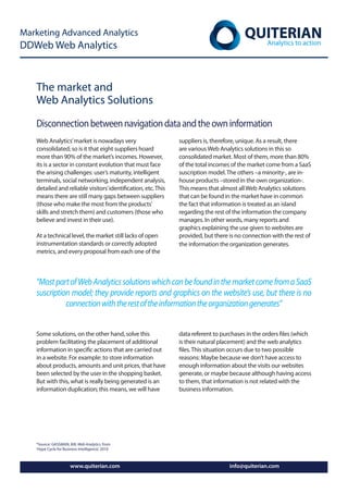 Web analytics white paper Quiterian | PDF