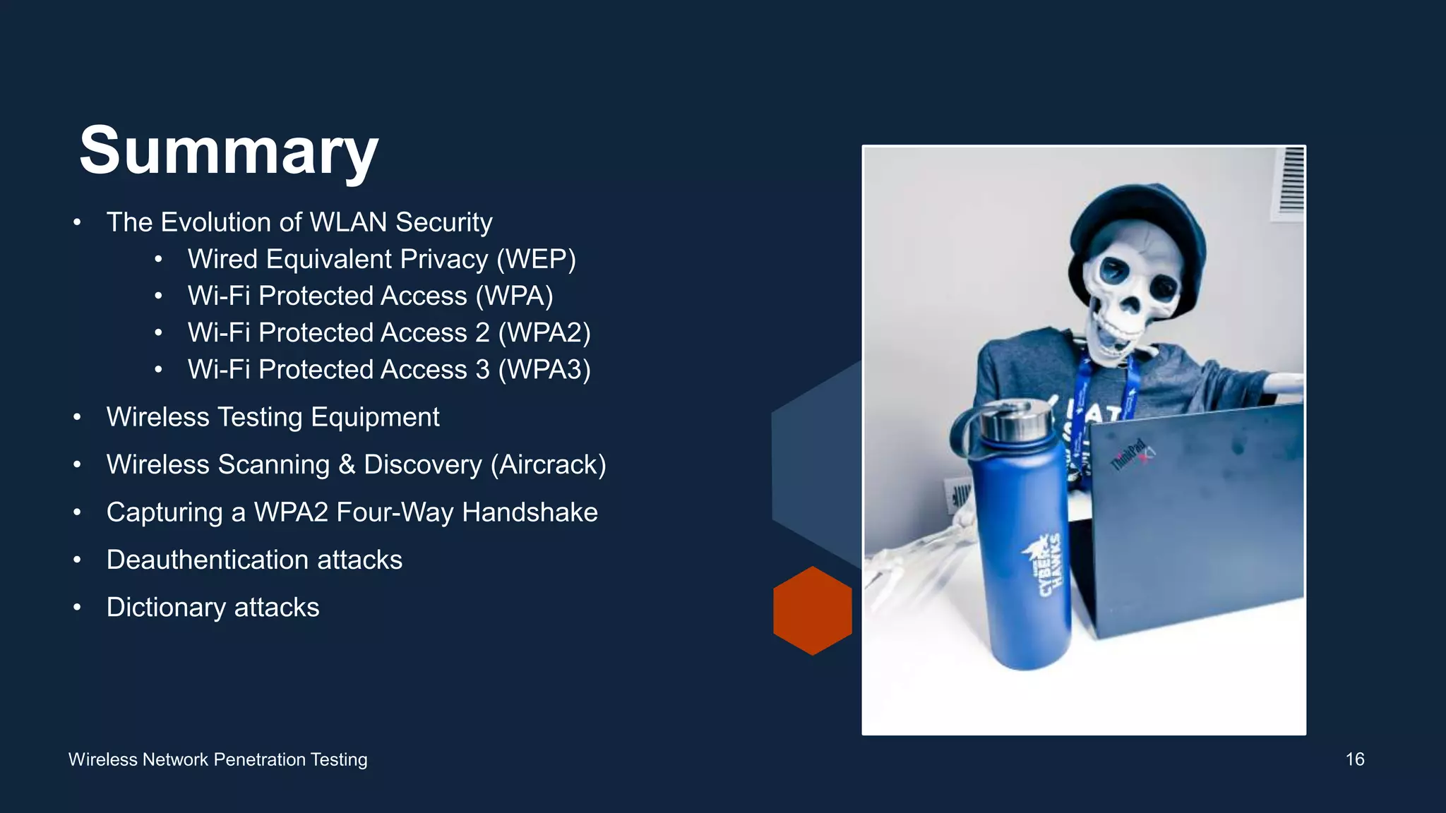 Wireless Pentest & Capturing a WPA2 Four-Way Handshake | PPT