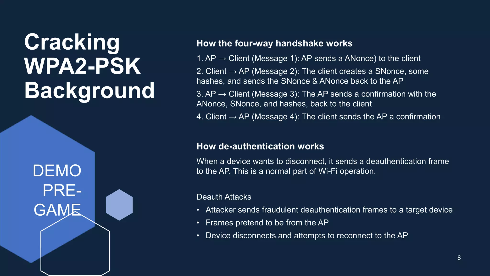 Wireless Pentest & Capturing a WPA2 Four-Way Handshake | PPT