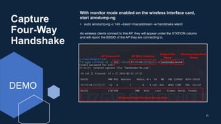 Wireless Pentest & Capturing a WPA2 Four-Way Handshake | PPT