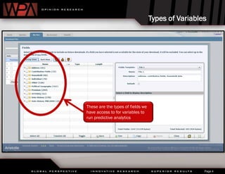 WPA Predictive Analytics Capabilities | PDF