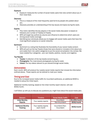 WPA Social Media Monitoring Capabilities and Pricing | PDF