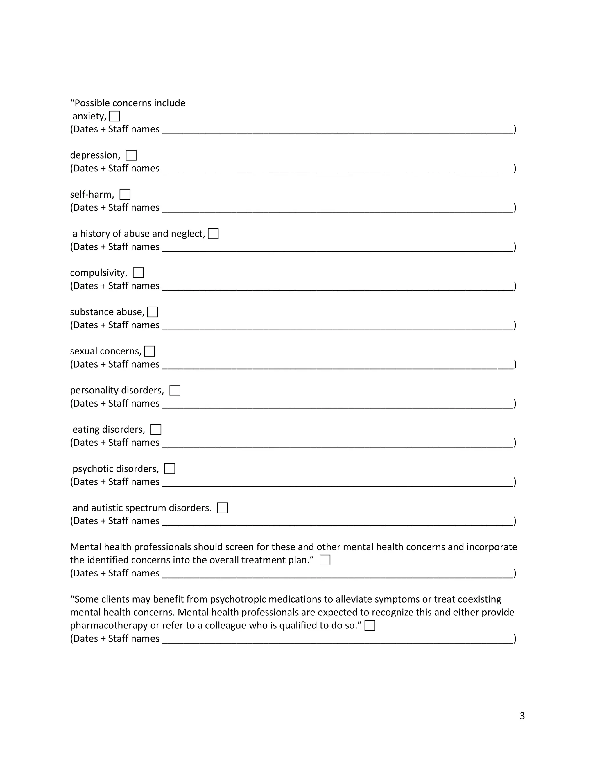 Wpath SOC 23 28 checklist | PDF