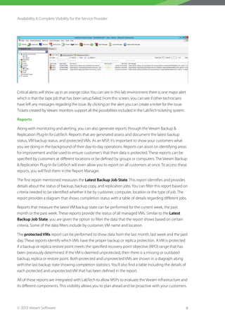 Whitepaper Availability complete visibility service provider | PDF