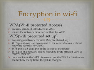 cracking WPA/WPA2 encrypted Wi-fi network using backtrack | PPT