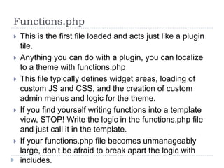 WordPress Structure and Best Practices | PPT