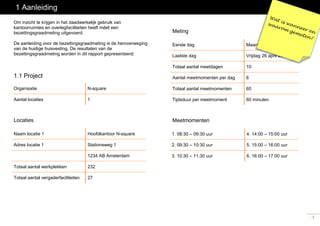 Voorbeeld Rapportage méét werkplekbezetting v2.0 | PDF | Remote Working ...