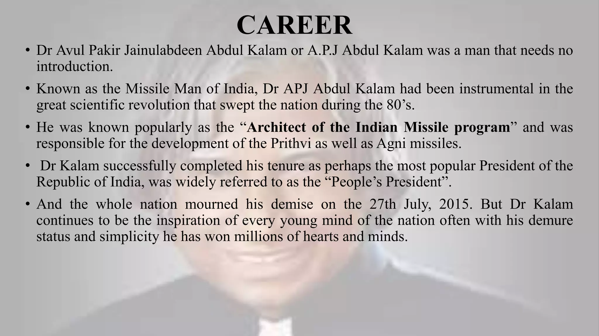 APJ ABDUL KALAM | PPTX