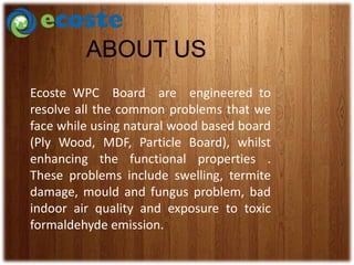 Wpc board | PPTX