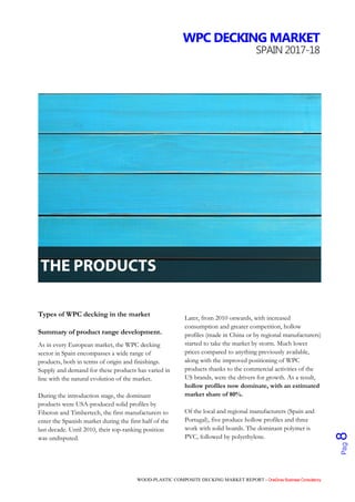 WPC decking spanish market report-2017-18- The Products | PDF