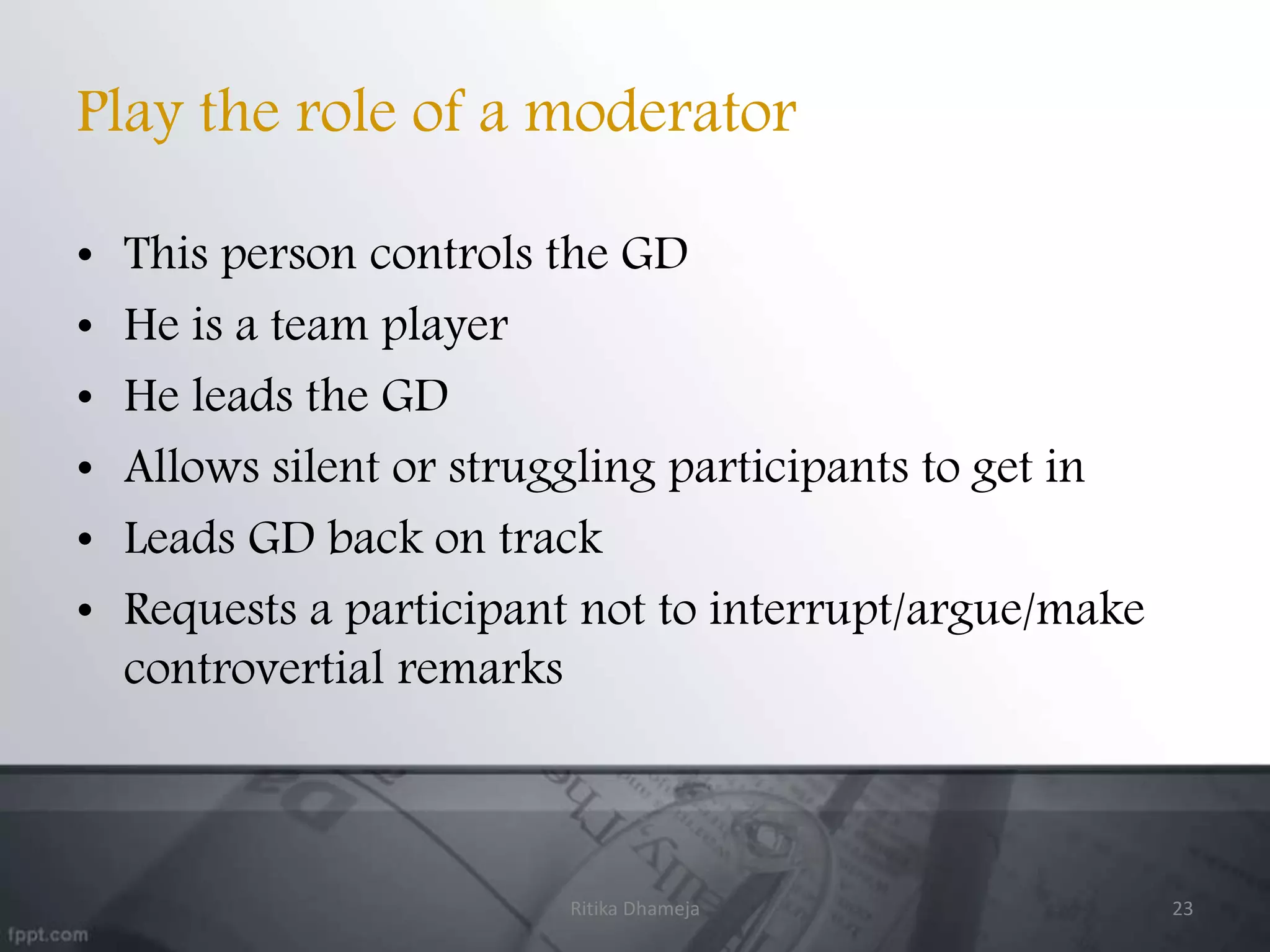 Group discussion | PPSX