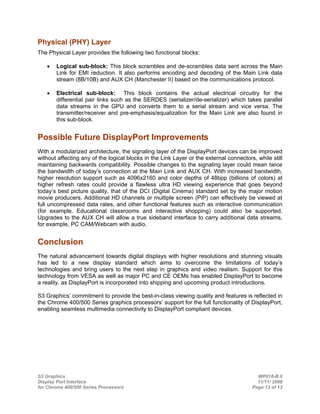 GPU - DisplayPort Interface | PDF