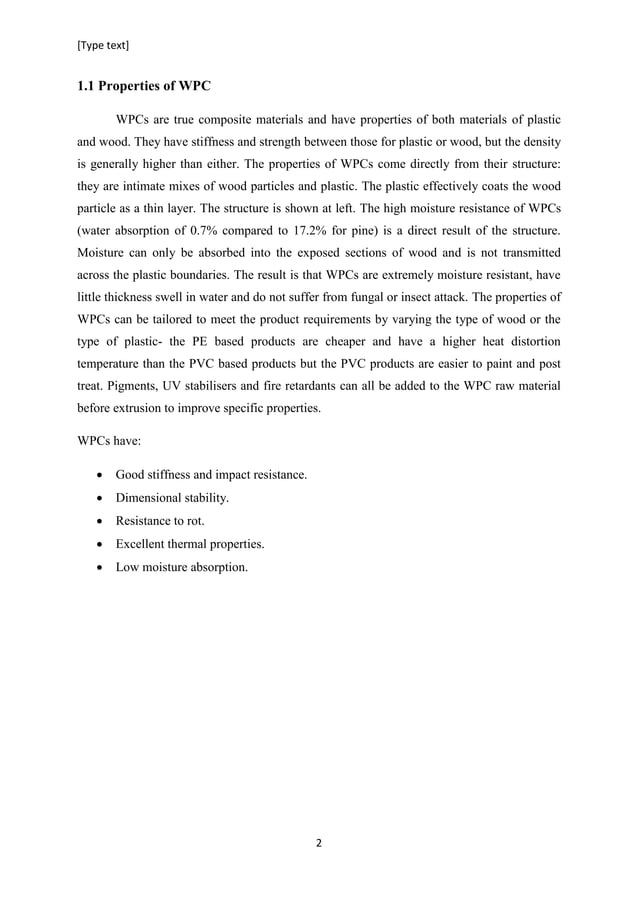 WOOD PLASTIC COMPOSITE (WPC) | PDF