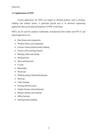 WOOD PLASTIC COMPOSITE (WPC) | PDF