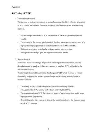 WOOD PLASTIC COMPOSITE (WPC) | PDF