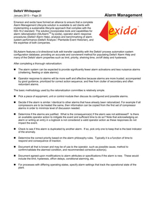 Alarm management at DeltaV | PDF