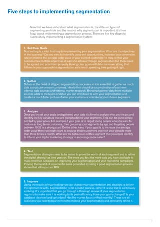 Digital segmentation - An Introduction to Customer Segmentation | PDF