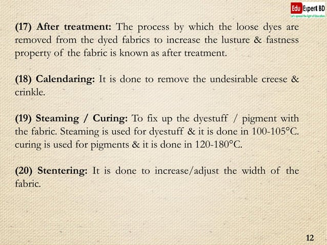 Wet Processing - Introduction (WPE-1) | PDF
