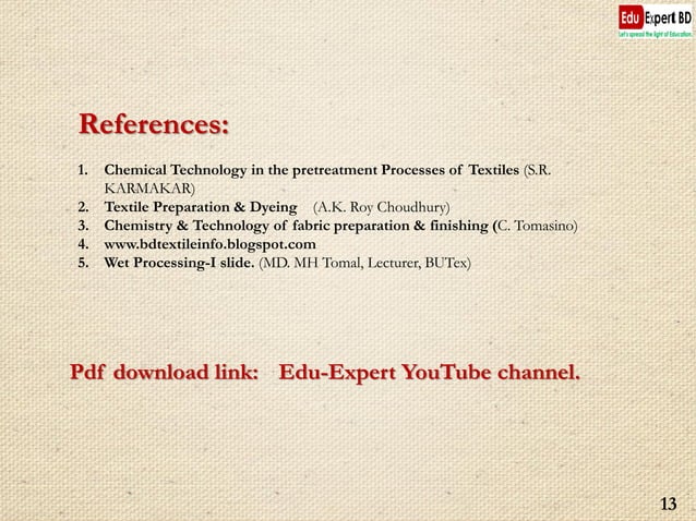 Wet Processing - Introduction (WPE-1) | PDF