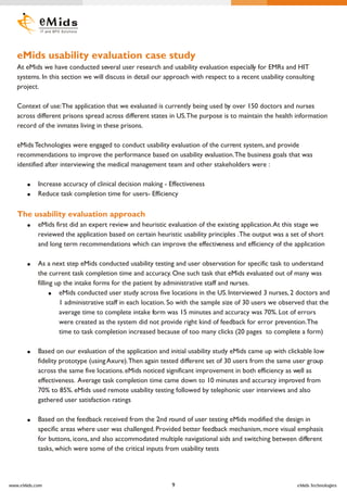 How to design Usable EMR/EHR Application | PDF