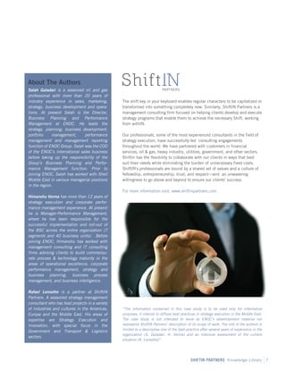 Fueling Strategic Transformation at Emirates National Oil Company | PDF