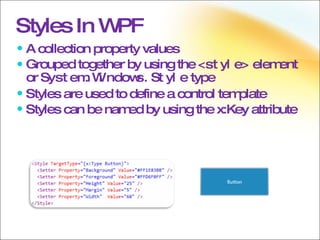WPF Line of Business Control Templates Styles | PPT | Computing ...
