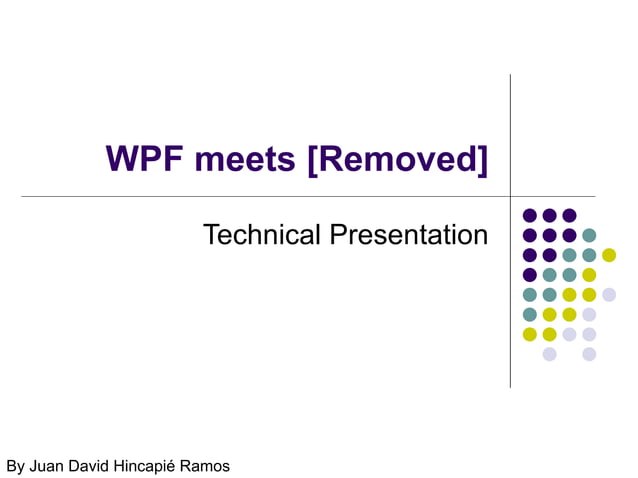 WPF Meets Applications | PPT