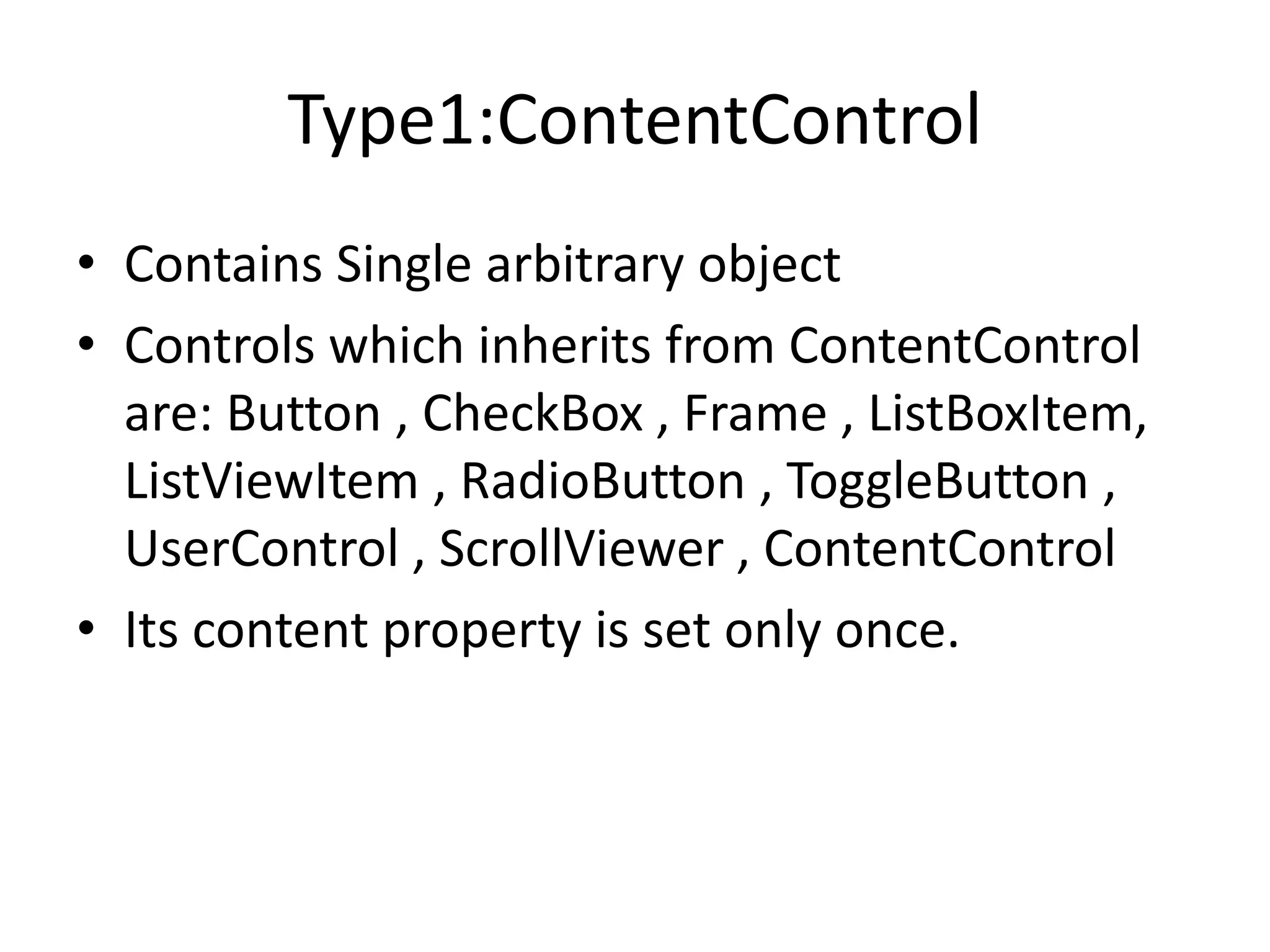 WPF content model | PPT