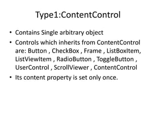 WPF content model | PPT