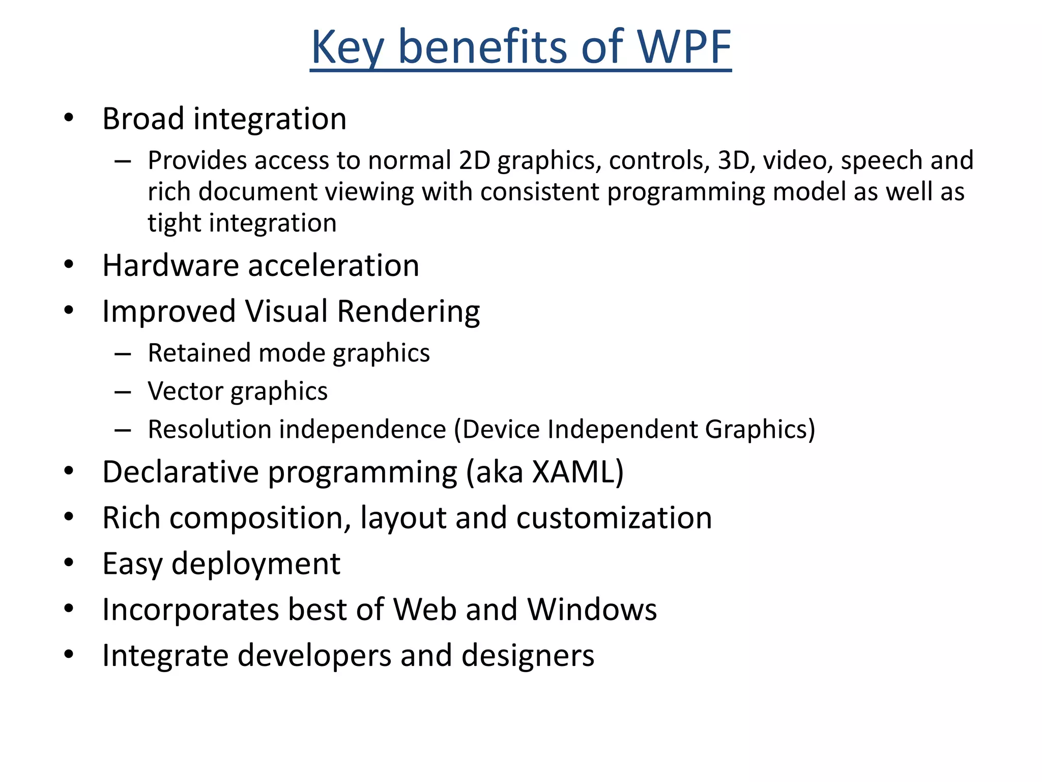 WPF Deep Dive | PPT