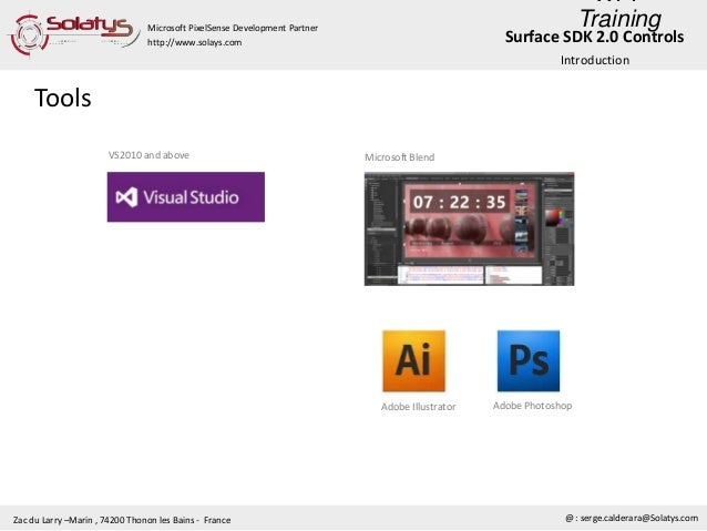 Wpf training & surface sdk 2.0 controls