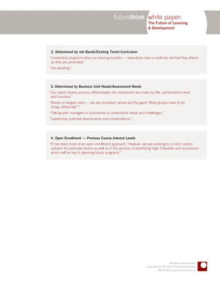 The Future of Learning & Development | PDF