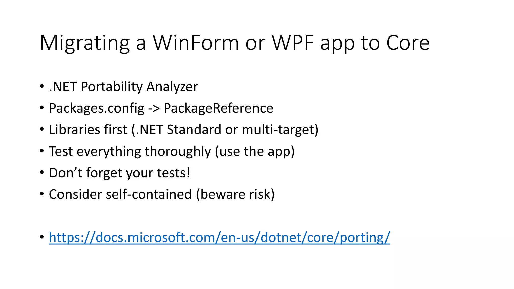 Wpf Winforms Net Core Modern Desktop Ppt