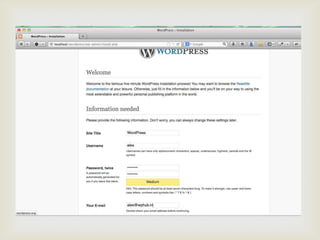 Introduction to WordPress | PPT
