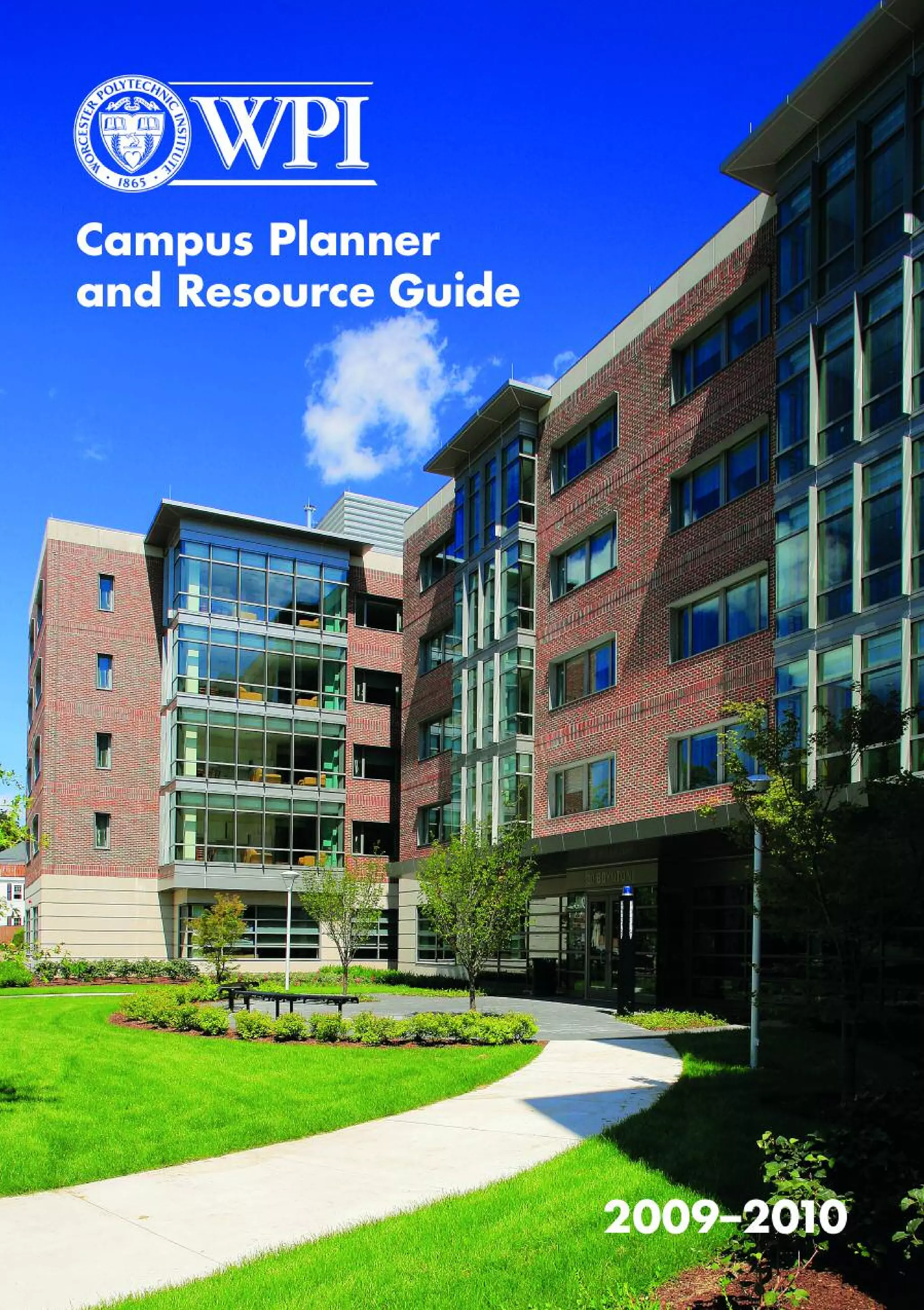 Wpi campusplanner-2009 | PDF