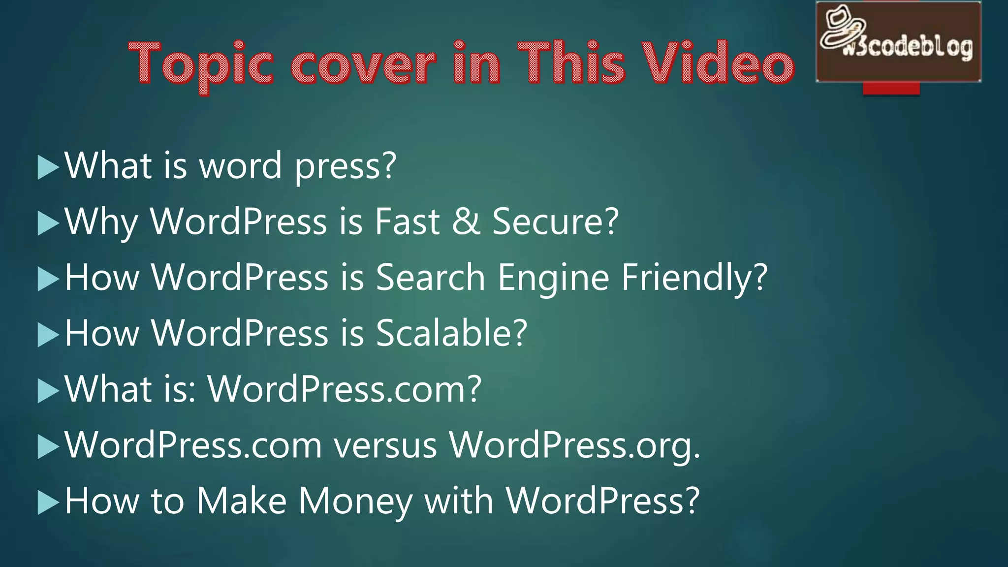 Wordpress introduction | PPT