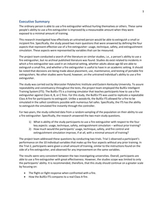 Ordinary People and Effective Operation of Fire Extinguishers | PDF