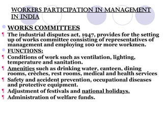 WORKERS PARTICIPATION IN MANAGEMENT ANS EMPOWERMENT | PPT
