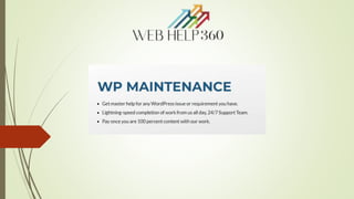 WP MAINTENANCE | PPTX