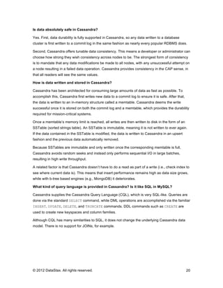 Why Migrate from MySQL to Cassandra | PDF | Databases | Computer Software and Applications