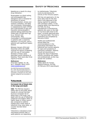 WHO Pharmaceuticals NEWSLETTER | PDF