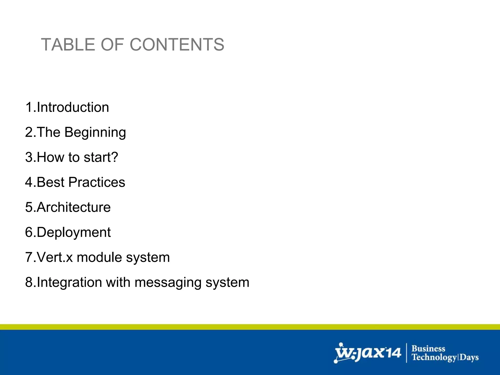 Real World Enterprise Reactive Programming using Vert.x | PPT
