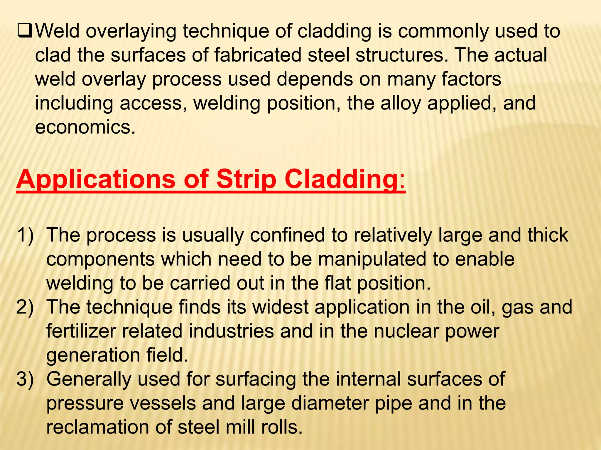 comparision between electroslag strip cladding and sumerged arc strip ...