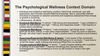 Multidimensional Well-Being Assessment (WPPA 2018) - Harrell | PPT