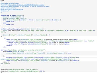 Writing your own WordPress themes and plugins | PPT