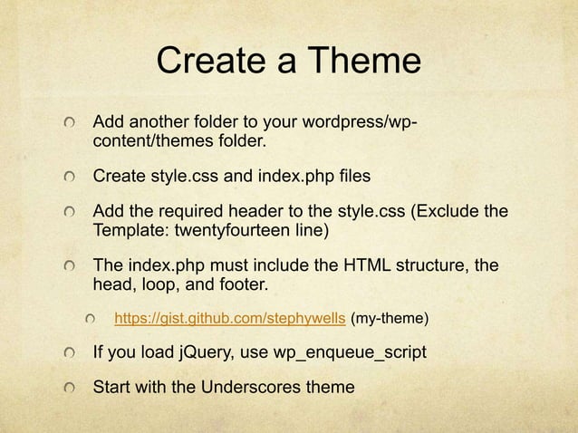 Writing Your Own Wordpress Themes And Plugins Ppt