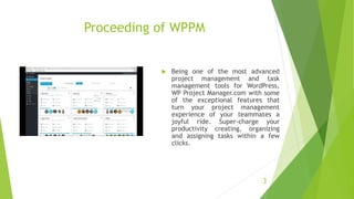 Wp project manager | PPTX