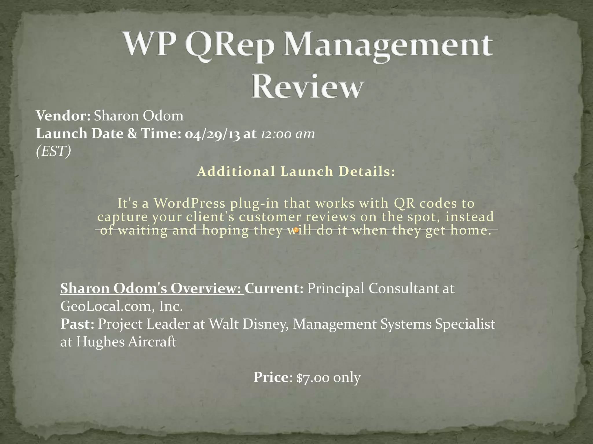 Wp q rep management review - Wp q rep management review ? | PPTX