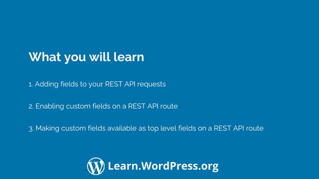 WP REST API - modifying responses | PPT WP REST API - modifying responses | PPT