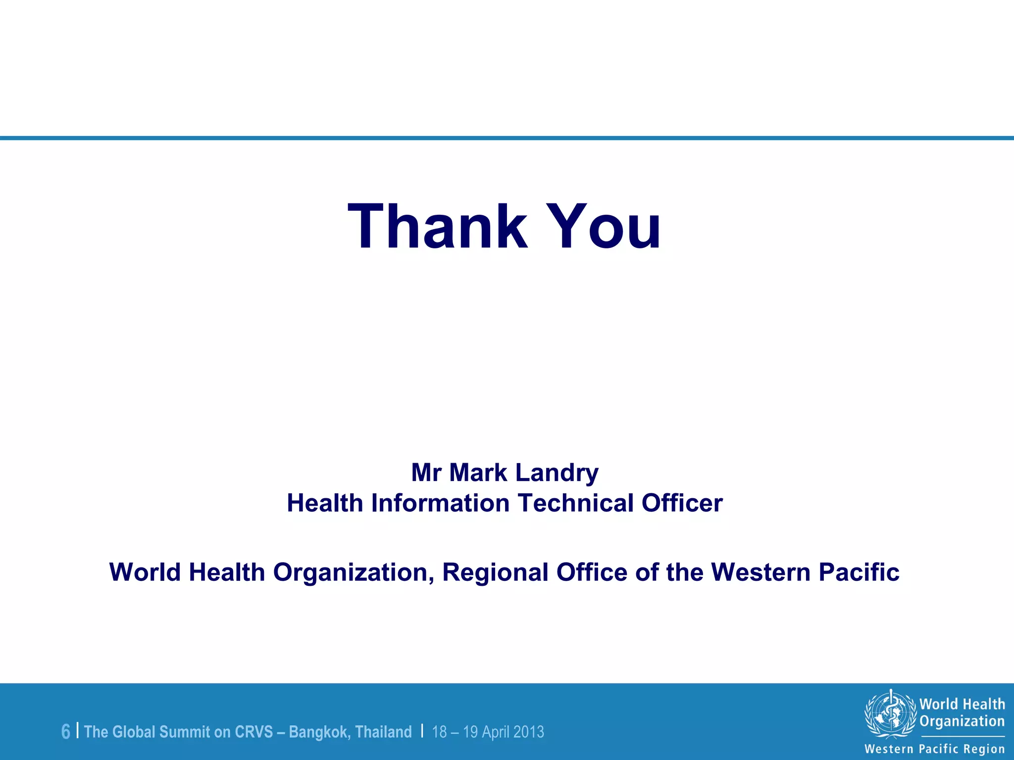 Session 4B - Mark Landry | PPT